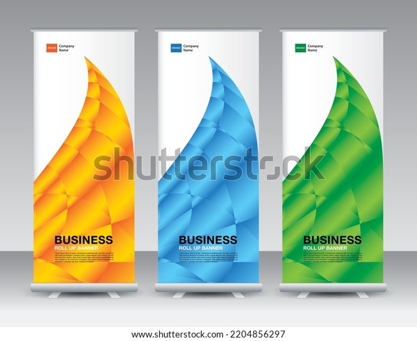 Roll Banner Template Set Roll Banner Stock Vector (Royalty Free ...