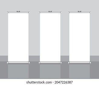 Roll Banners Standard Size Stock Vector (Royalty Free) 2047226387 ...