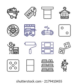 Roll Icon Set Line Icons Modern Stock Vector (Royalty Free) 2179410455 ...