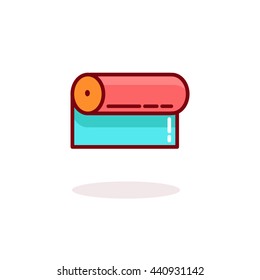 Roll Iconvector Pictogram Wallpaper Stock Vector (Royalty Free ...