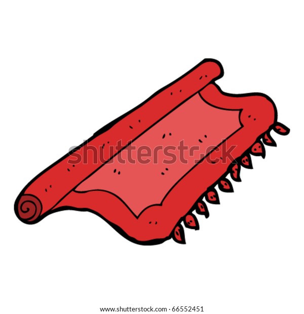 Rolled Rug Cartoon Stock Vector (Royalty Free) 66552451