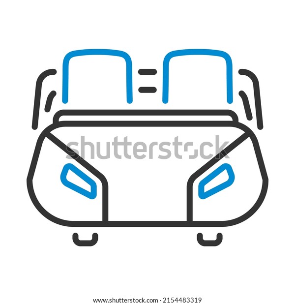 Roller Coaster Cart Icon Editable Bold Stock Vector (Royalty Free ...