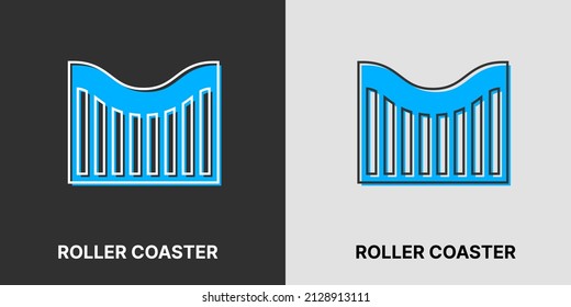 Roller Coaster Vector Icons Roller Coaster Stock Vector (Royalty Free ...