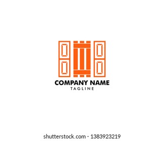 Roller Shutter Door Logo Icon Template Stock Vector (Royalty Free ...