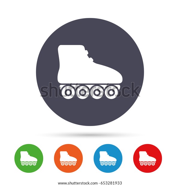 Roller Skates Sign Icon Rollerblades Symbol Stock Vector (Royalty Free ...