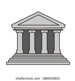 Roman Building Architecture Vector Design Stock Vector (Royalty Free ...
