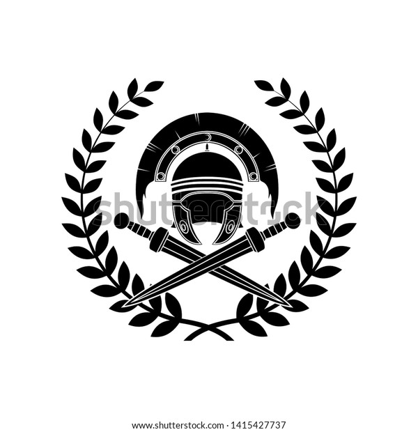 Roman Centurion Helmet Vector Illustration Stock Vector (Royalty Free ...