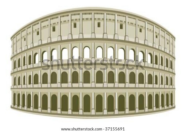 Roman Colosseum Stock Vector (Royalty Free) 37155691