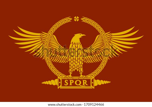 Roman Eagle Logo Vector Illustration Stock Vector (Royalty Free ...