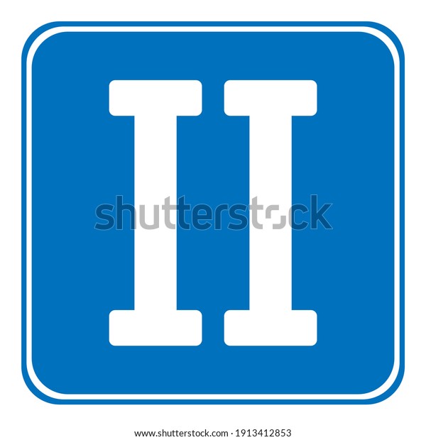 Roman Numeral Two Button On White Stock Vector (Royalty Free ...