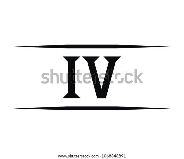 Roman Numerical Number 4 Type Four Stock Vector (Royalty Free ...