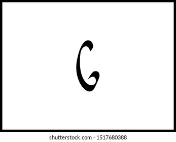 Roman Rustic Calligraphy Font Capitals G Stock Vector (Royalty Free ...
