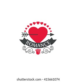 Romance Logo Illustration Logo Template Stock Vector (Royalty Free ...