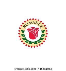 Romance Logo Illustration Logo Template Stock Vector (Royalty Free ...