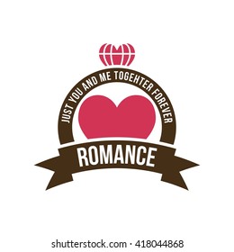 Romance Logo Illustration Logo Template Stock Vector (Royalty Free ...