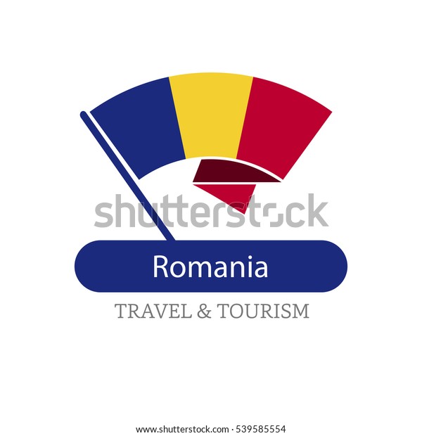 Romania Travel Destination Logo Vector Travel Stock Vector (Royalty ...