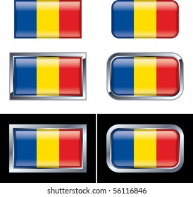 Romanian Flag Buttons Stock Vector (Royalty Free) 56116846 | Shutterstock