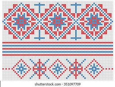 Romanian Traditional Pattern Vector Illustration: vector de stock ...