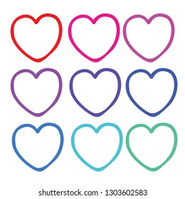 Romantic Heart Icon Stock Vector (Royalty Free) 1303602583 | Shutterstock
