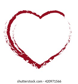 Romantic Heart Vector Love Heart Stock Vector (Royalty Free) 420971566 ...