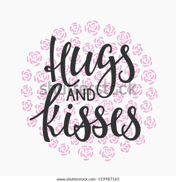 Romantic Lettering Calligraphy Postcard Poster Graphic Stock Vector ...
