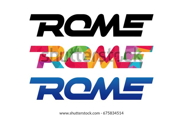 Rome Logo Vector Stock Vector (Royalty Free) 675834514 | Shutterstock