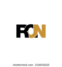 Ron Letter Monogram Logo Design Vector Stock Vector (Royalty Free ...