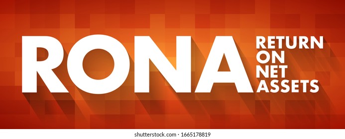 Rona Return On Net Assets Measure Stock Vector (Royalty Free ...