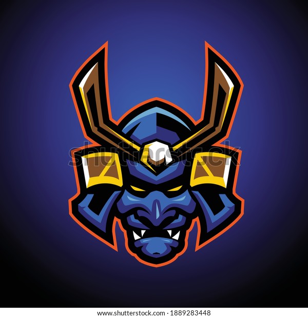 Ronin Mascot Logo Templates Stock Vector (Royalty Free) 1889283448 ...