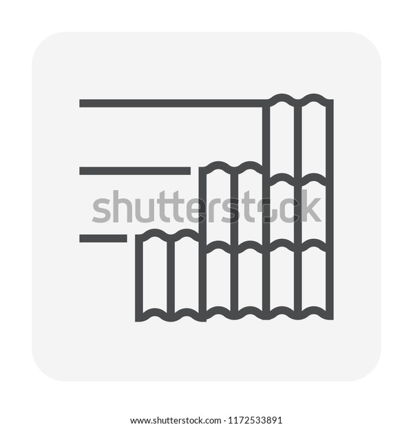 Roof Icon Consist Construction Material Such Stock Vector (Royalty Free ...