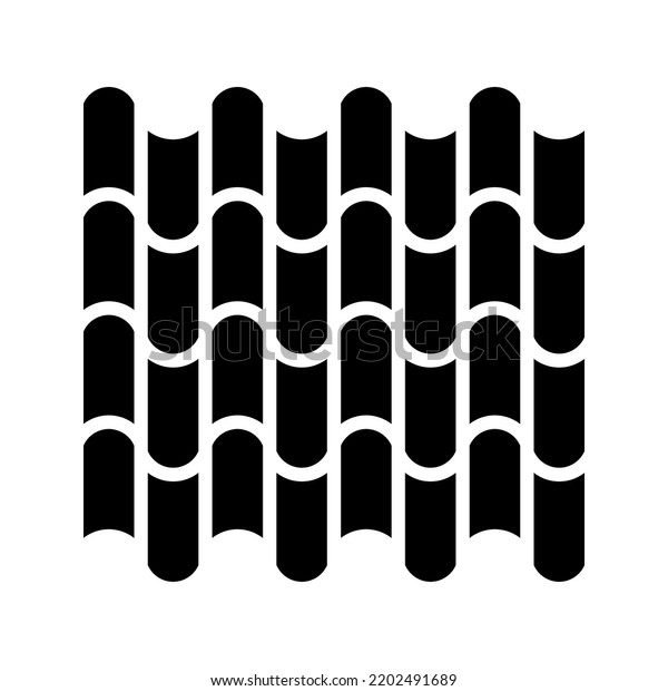 Roof Icon Roof Tile Sign Vector Stock Vector (Royalty Free) 2202491689 ...