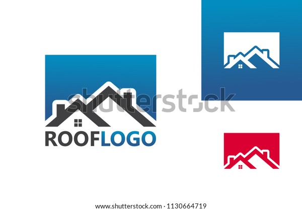 Roof Logo Template Design Vector Emblem Stock Vector (Royalty Free ...