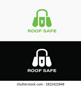 Roof Safe Store Security Logo Design Stock Vector (Royalty Free ...