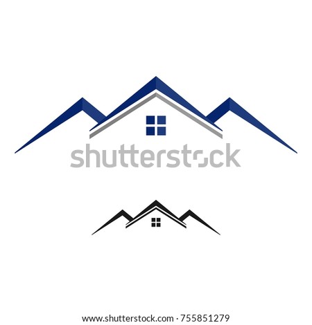 Roof Vector Logo Home Logo Stock Vector (Royalty Free) 755851279 ...