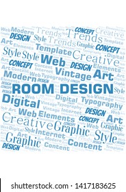 Room Design Word Cloud Wordcloud Made Stock Vector (Royalty Free ...