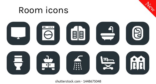 Room Icon Set 10 Filled Room Stock Vector (Royalty Free) 1448675048 ...
