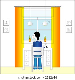 Room Writing Stock Vector (Royalty Free) 2512616