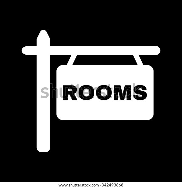 Rooms Icon Hotel Symbol Flat Vector Stock Vector (Royalty Free ...