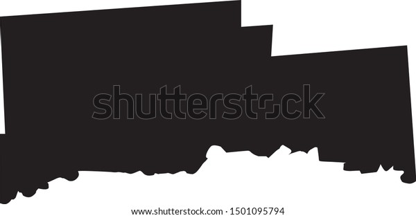 Roosevelt County Map Montana State Stock Vector (Royalty Free ...