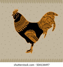 Rooster Stock Vector (Royalty Free) 504134497 | Shutterstock