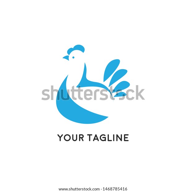Rooster Chicken Cock Abstract Vector Illustration Stock Vector Royalty