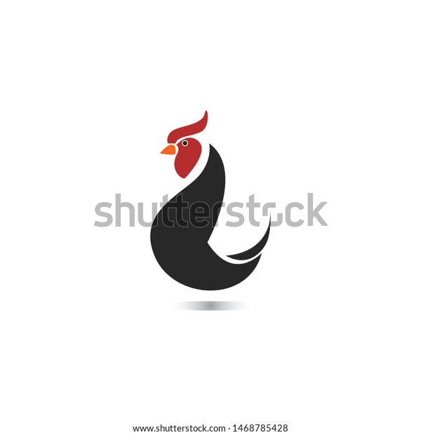 Rooster Chicken Cock Abstract Vector Illustration Stock Vector Royalty
