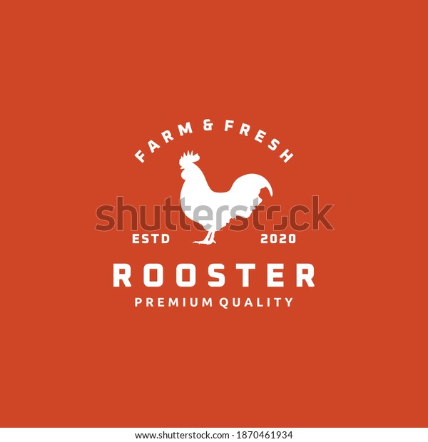 Rooster Logo Design Farm Graphic Stock Vector (Royalty Free) 1870461934 ...