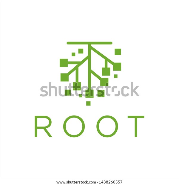 root system logo stock design