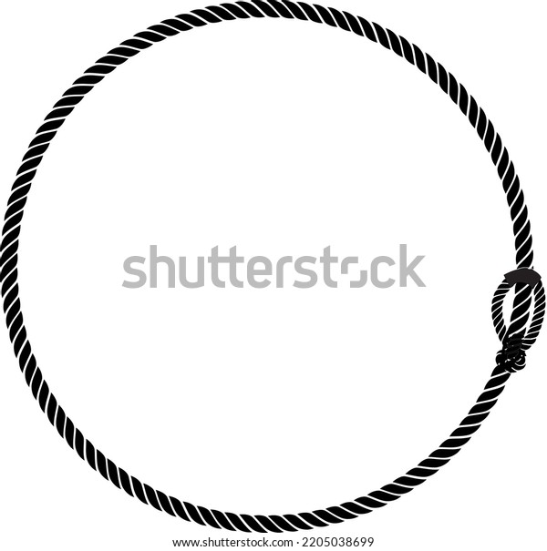 Rope Circle Clipart Vector Illustration Stock Vector (Royalty Free ...