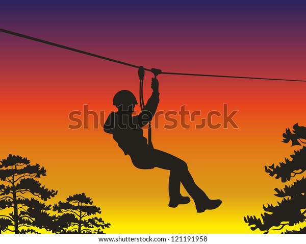 Rope Park Climbing Center Stock Vector (Royalty Free) 121191958