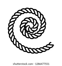 Rope Silhouette Vector Collection Stock Vector (Royalty Free ...