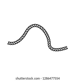 Rope Silhouette Vector Collection Stock Vector (Royalty Free ...