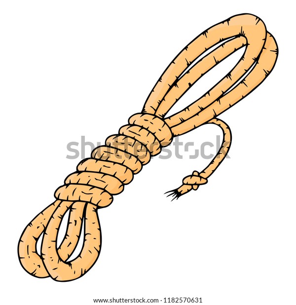 Rope Vector Illustration Coil Rope Hand Stock Vector (Royalty Free ...