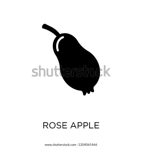 Rose Apple Icon Rose Apple Symbol Stock Vector (Royalty Free ...